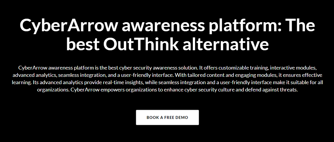 Best OutThink alternative CyberArrow awareness platform