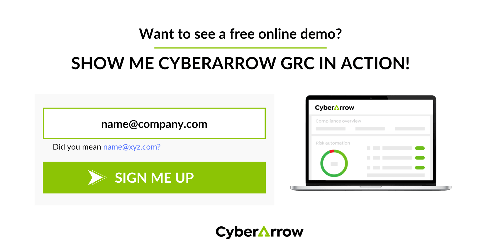 CyberArrow GRC demo | Book a free demo today