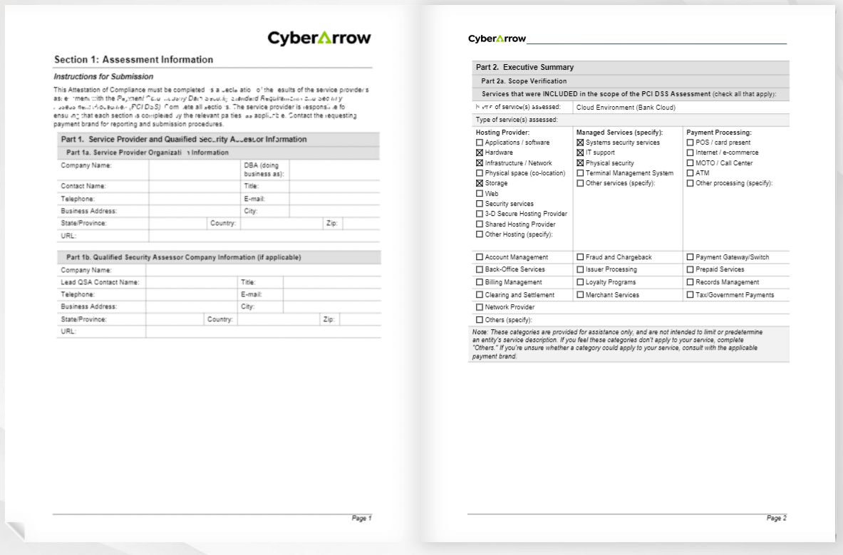 PCI-DSS Compliance Report | CyberArrow